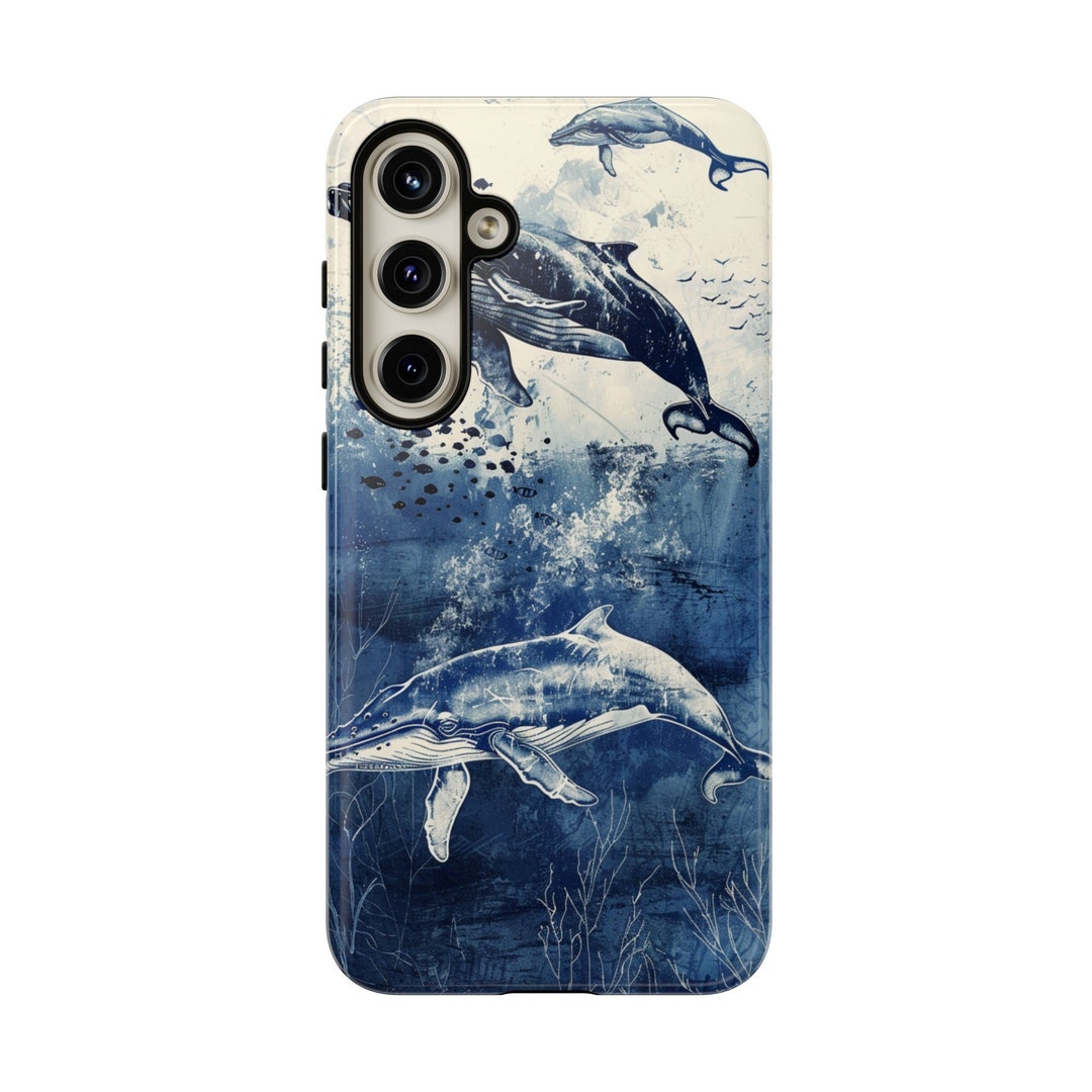 Undersea World Whales Phone Case for iPhone 15, 14, Pro Max, 13, 12 ...