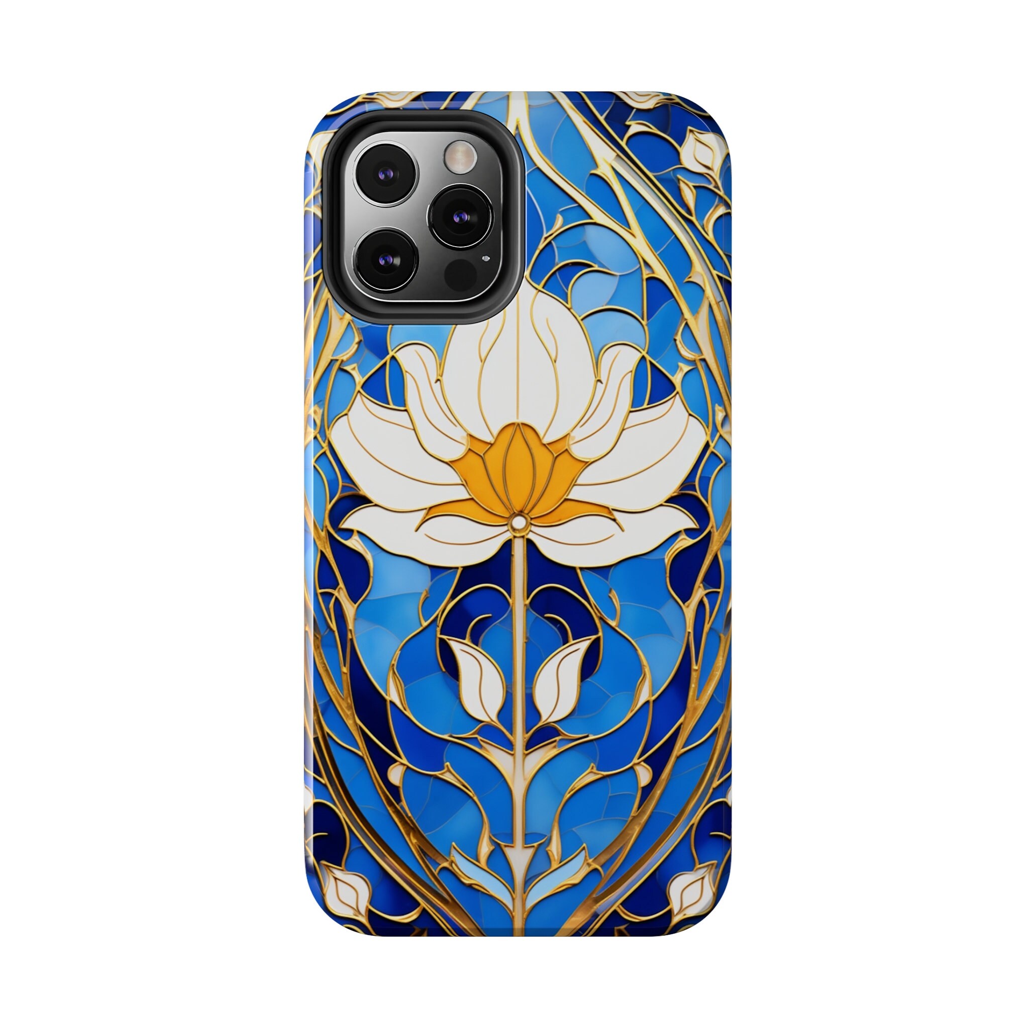 Floral Art Deco Stained Glass iPhone Case Vintage Glamour, iPhone Case ...