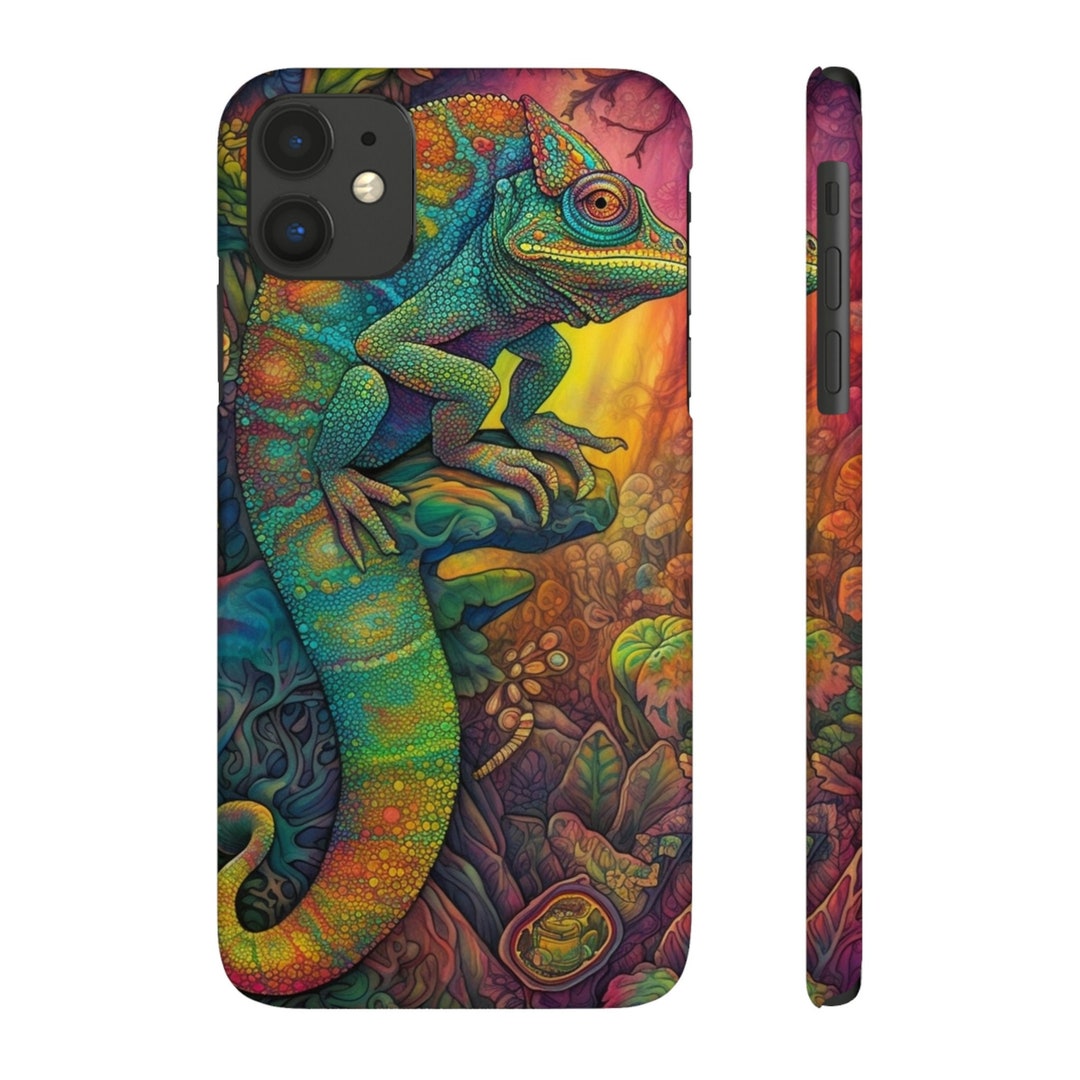 Sci Fi Psychedelic Lizards in Space Chameleon Grunge Punk - Etsy