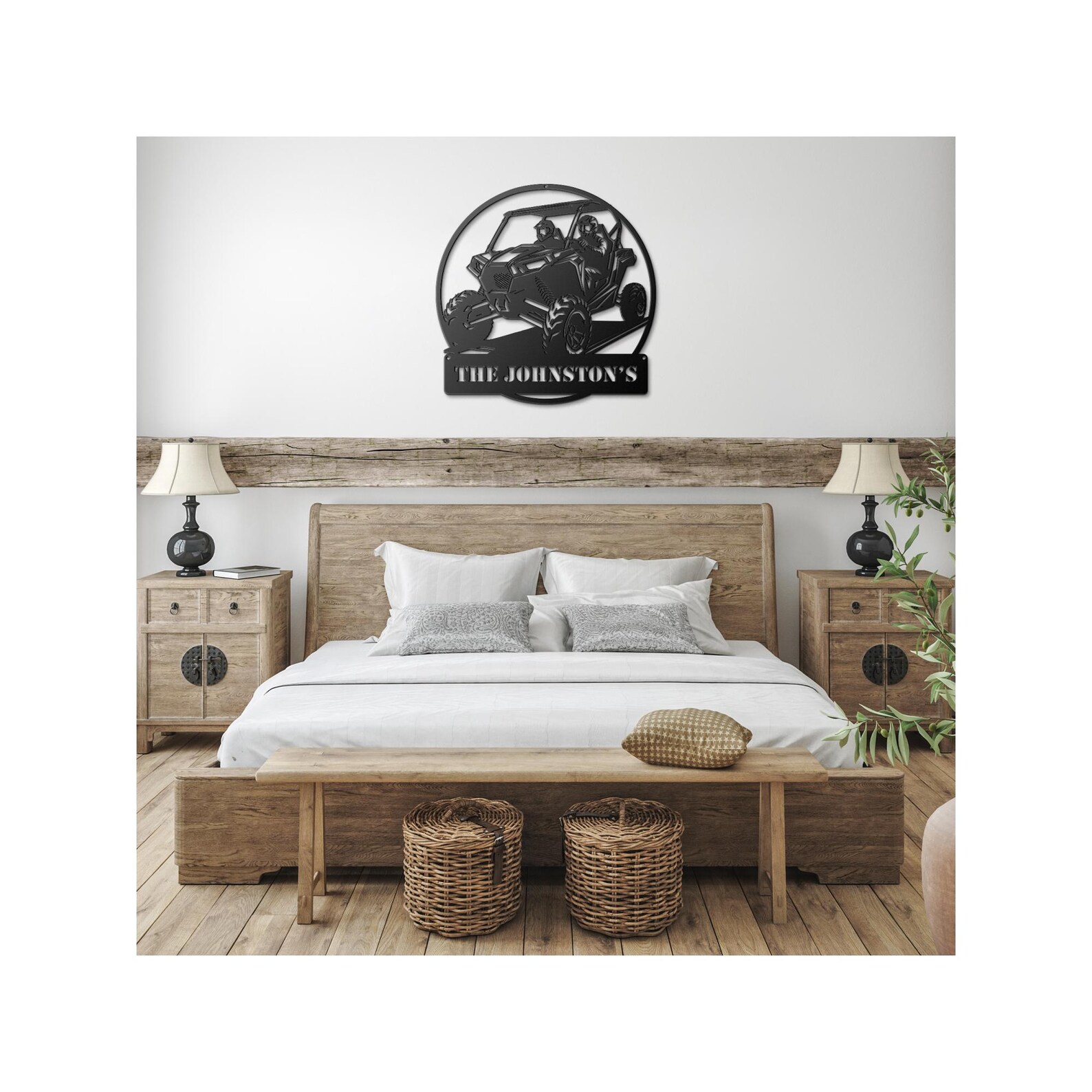 UTV Sign, Side-by-side Personalized Family Name, Custom RZR Wall Art ...