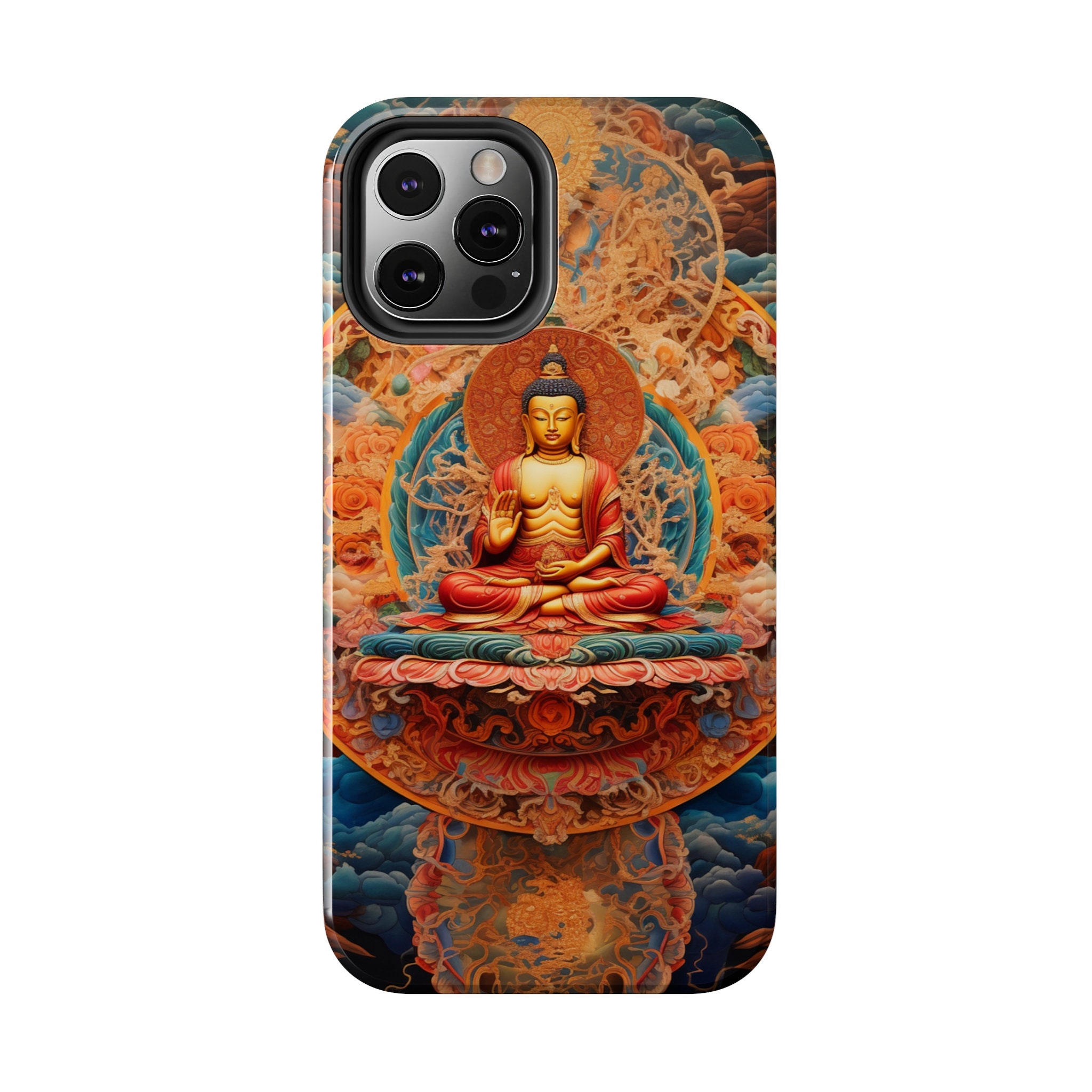 Tibet Buddha Phone Case Mandala Art iPhone Case Retro Buddhists ...