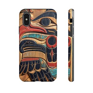 Native American Gift Northwest Tribal Totem Phone Case for iPhone 15 ...