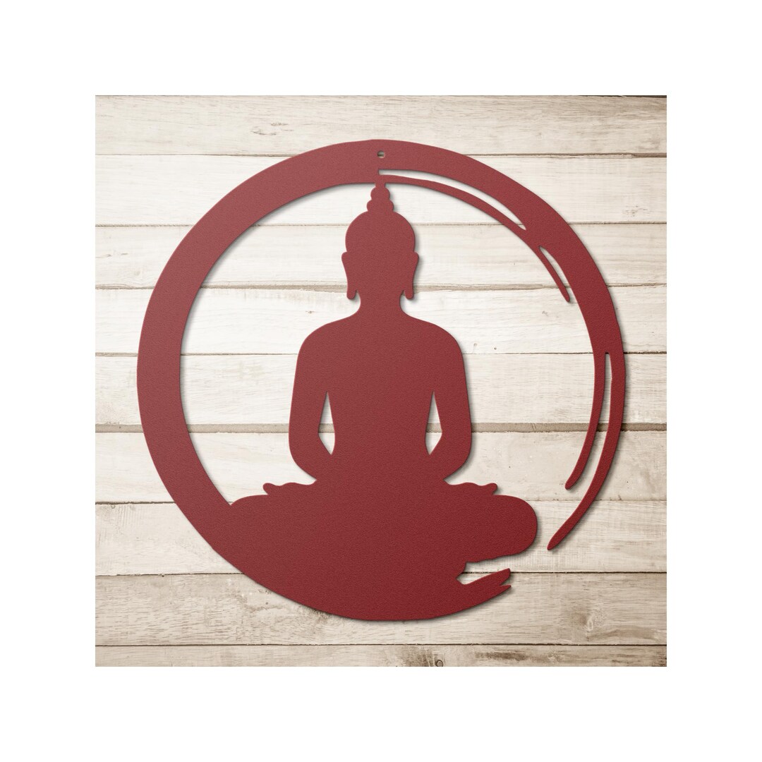 Buddha Metal Sign | Custom Zen Wall Art | Mindfulness Metal Decor for ...