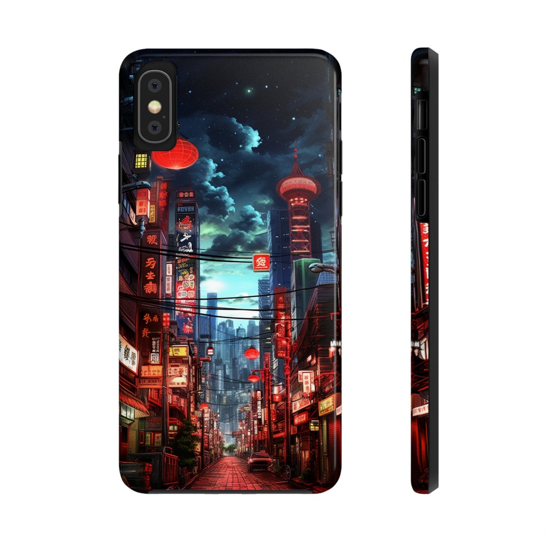 Retrofuturism Synthwave Cyberpunk iPhone Case, Retro Futurism Art ...
