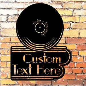 Metal Sign for Record Store - Etsy