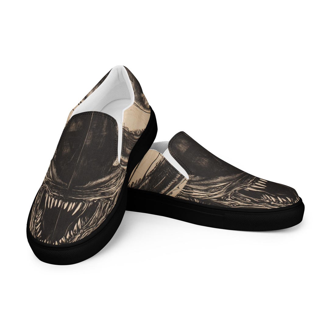 Classic Sci-fi Horror Movie Alien Festival Footwear, Men's Slip-on ...
