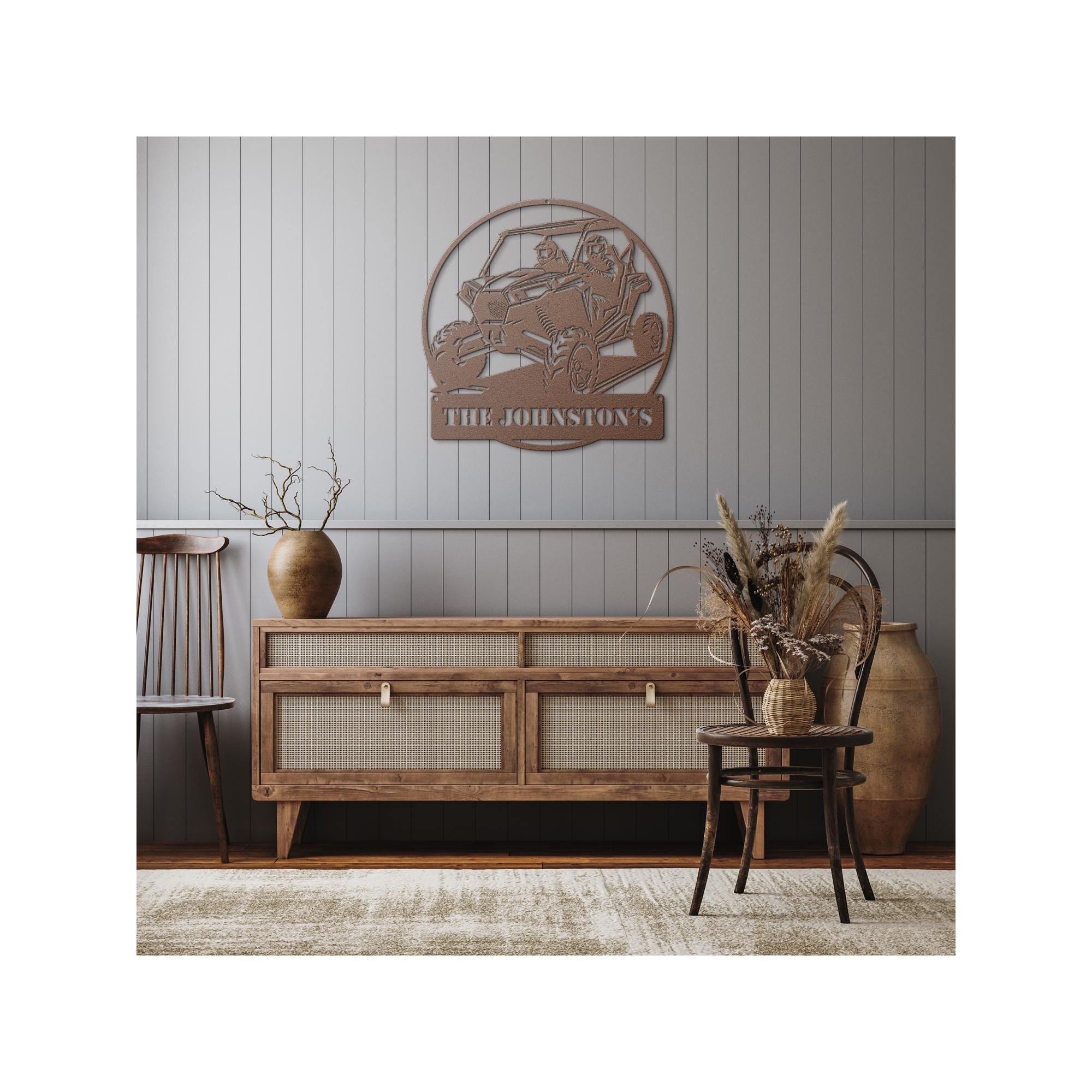 UTV Sign, Side-by-side Personalized Family Name, Custom RZR Wall Art ...