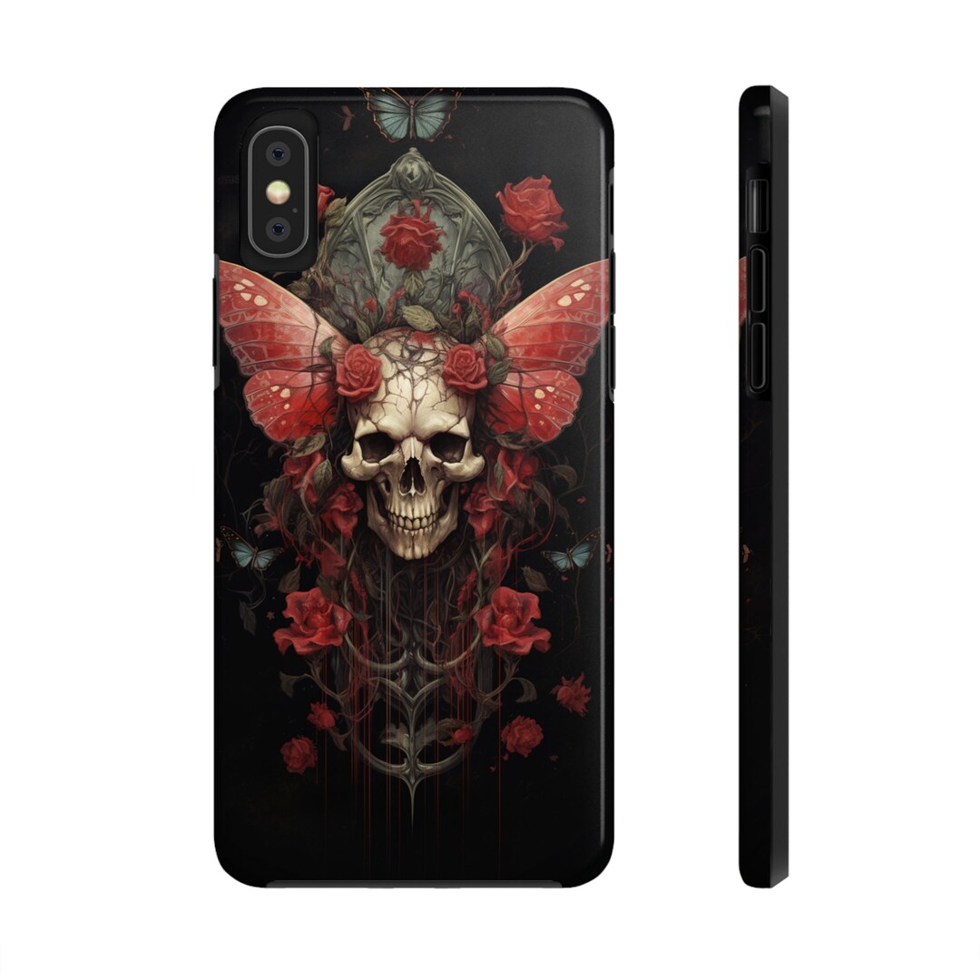 Deadhead Moth Gothic Dark Academia iPhone Case | Mysterious Elegance ...