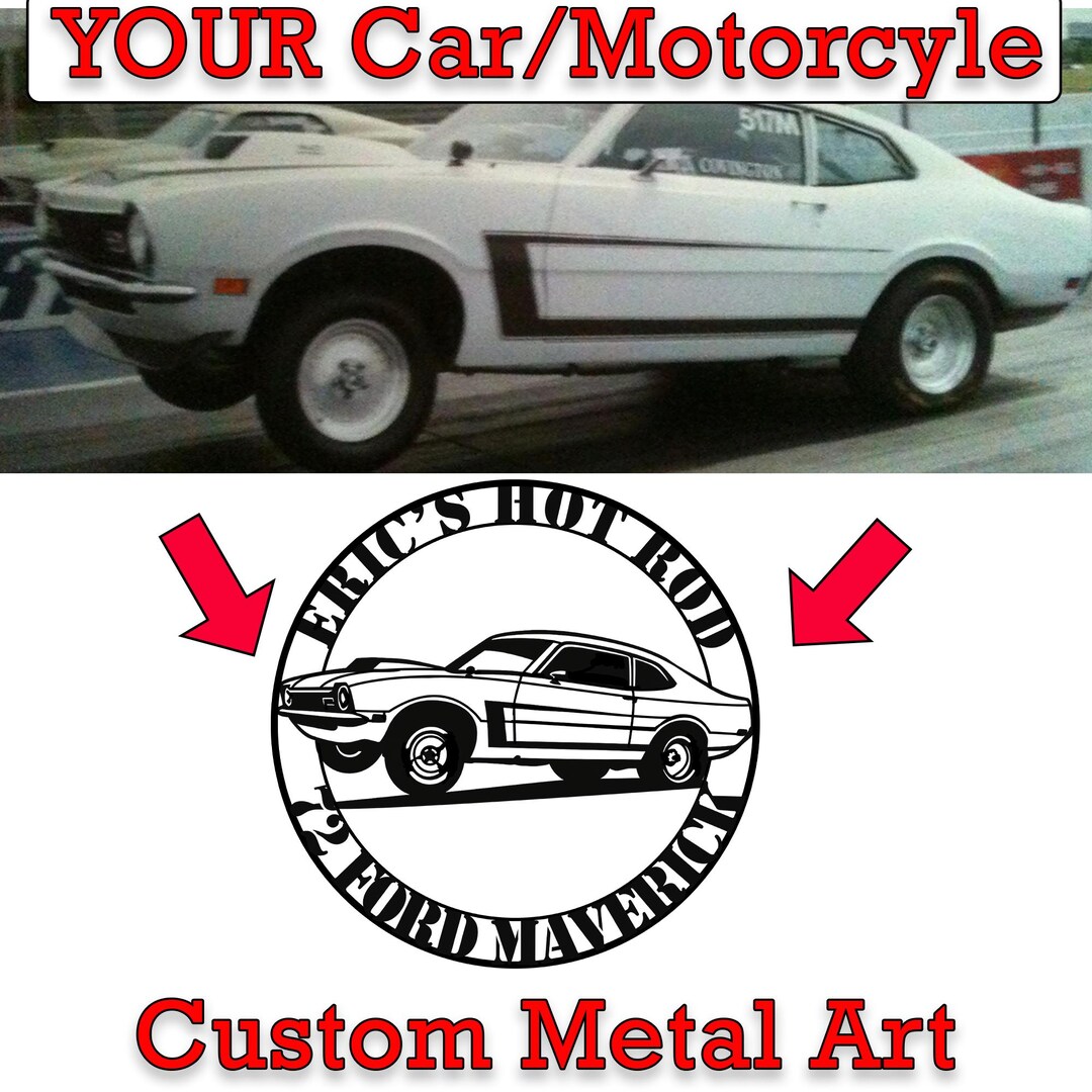Custom Car Metal Wall Art, Personalized Garage Metal Sign Your ...