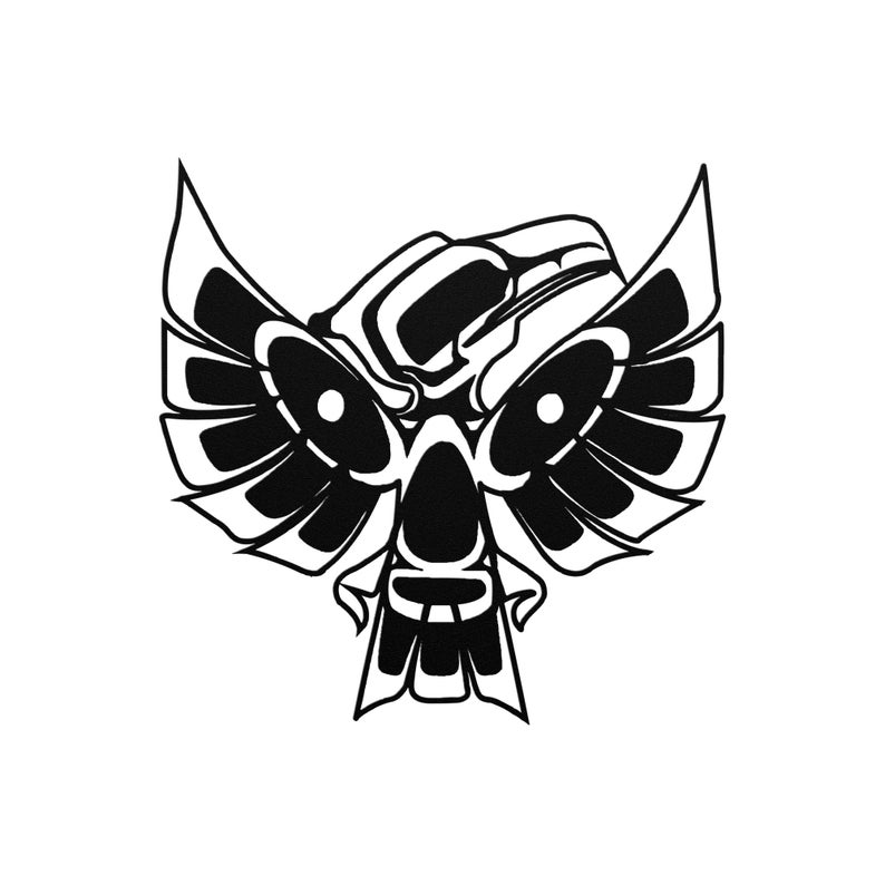 Tribal Native American Thunderbird Metal Sign – Firebird Totem-inspired ...