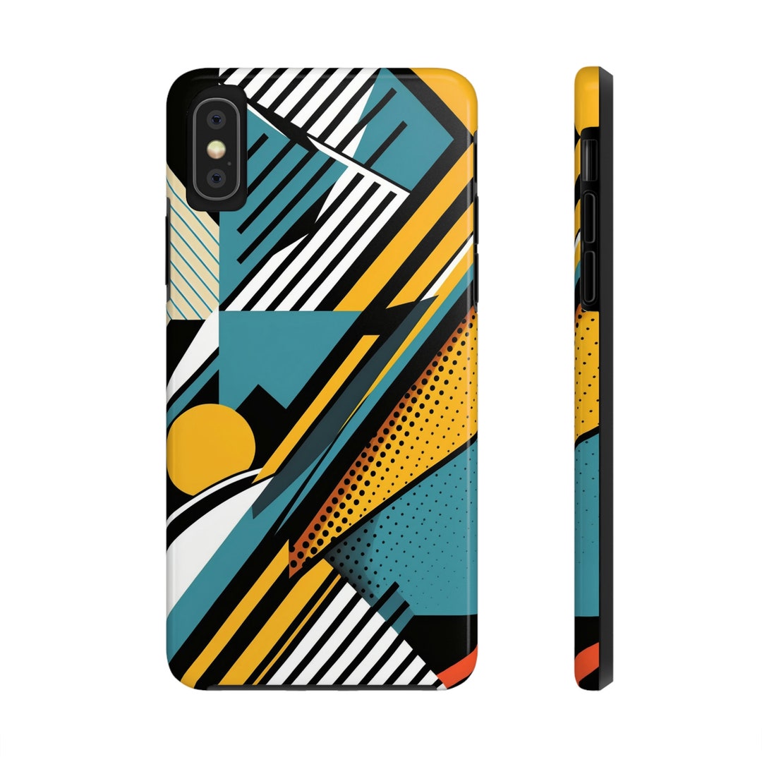 Geometric Pop Art Phone Case Retro iPhone Midcentury, Abstract iPhone Case | Phone Tough Case ...