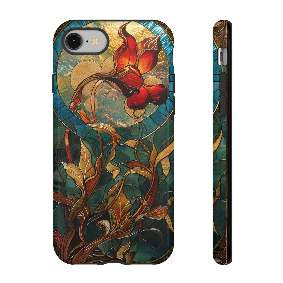 Art Nouveau Floral Full Moon Phone Case for iPhone 15 Case, 14, Pro Max ...