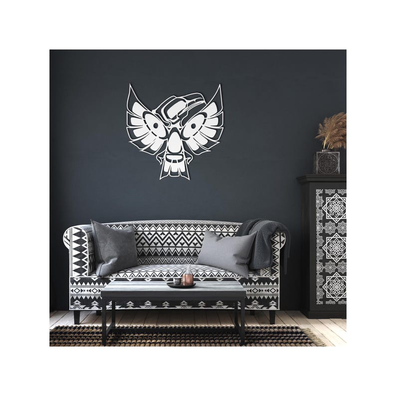 Tribal Native American Thunderbird Metal Sign – Firebird Totem-inspired ...