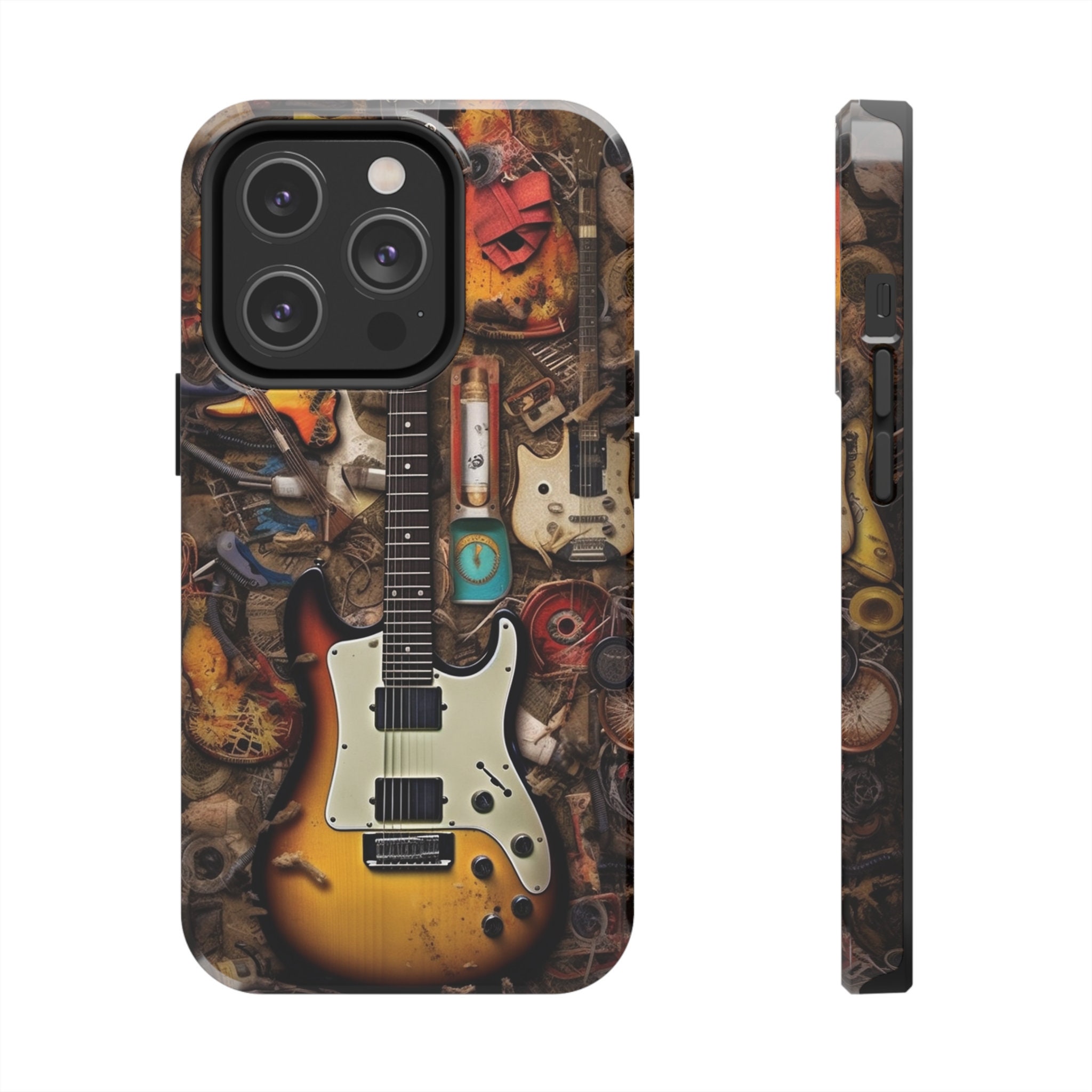 Classic Electric Guitar Rock and Roll iPhone Case Heavy - Etsy