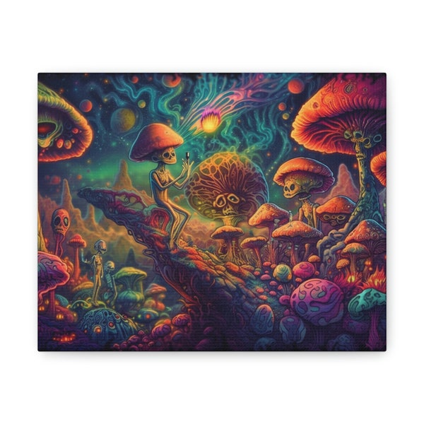Alien Mushroom Art - Etsy