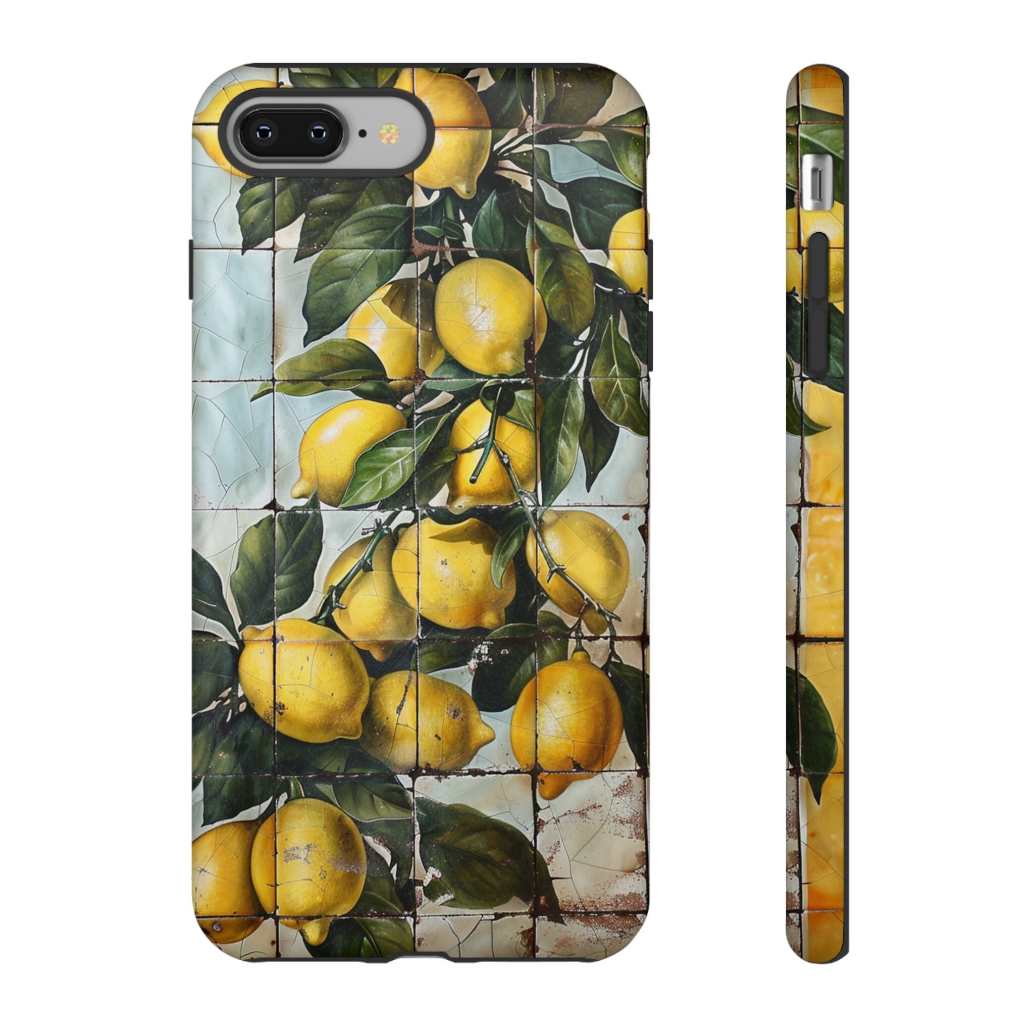 Positano Lemons Vintage Italian Tiles Phone Case for iPhone 15, 14, Pro ...