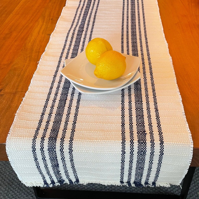 Striped Table Runner - Etsy