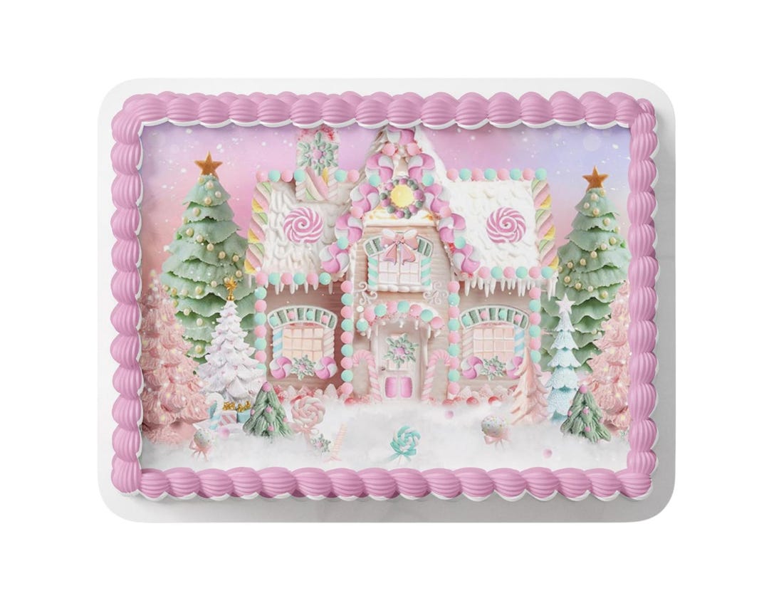 Gingerbread Cake Topper / Christmas Cake Topper / Cake Topper / Edible ...