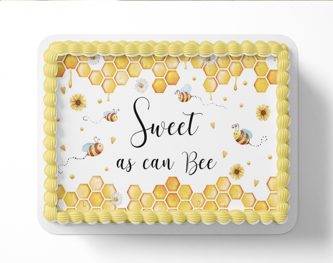 BEE CAKE TOPPER / Bee Baby Shower / Bee Cake / Bee Baby Shower Cake ...