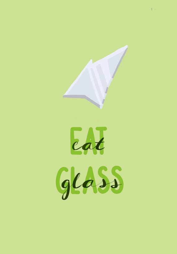 Eat Glass Schitts Creek Print digital Download | Etsy