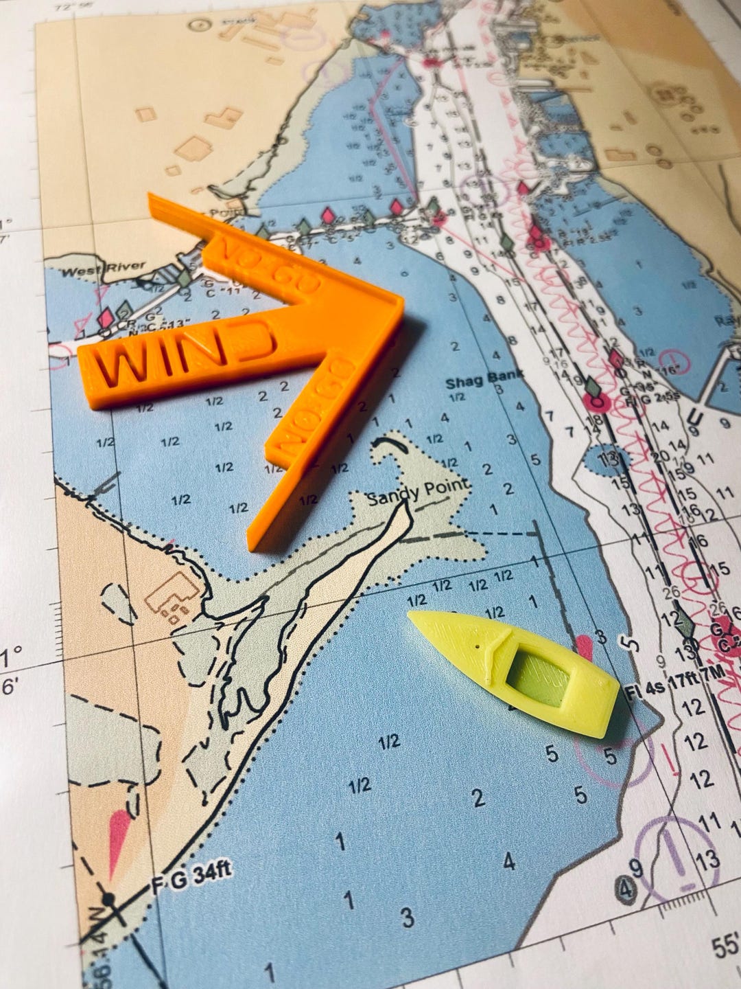 Sailing Learning Tool Wind Direction & No-go Zone Visualizer for Maps ...