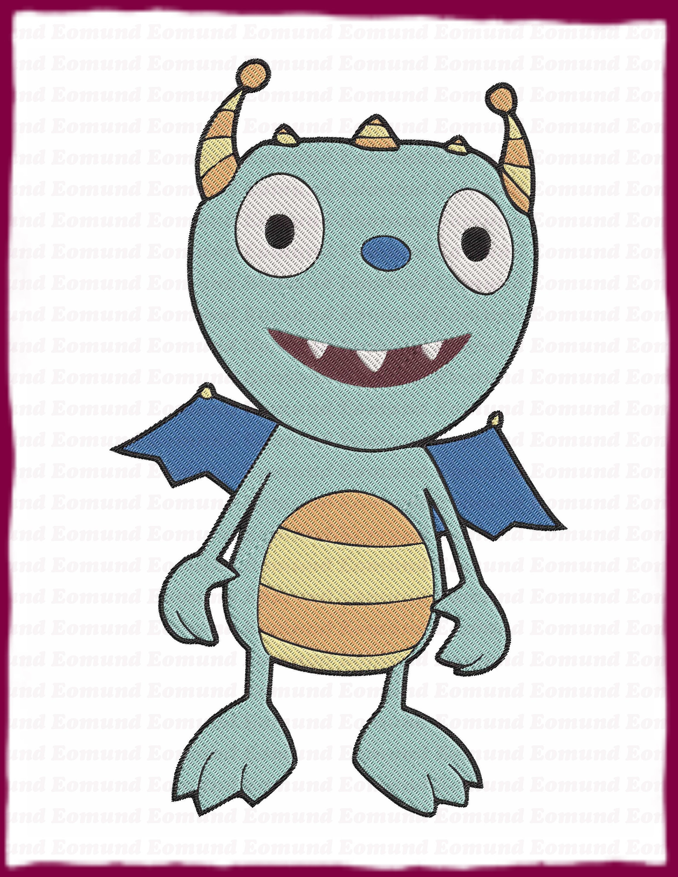 Cobby Henry Hugglemonster Fill Embroidery Design Instant Download - Etsy