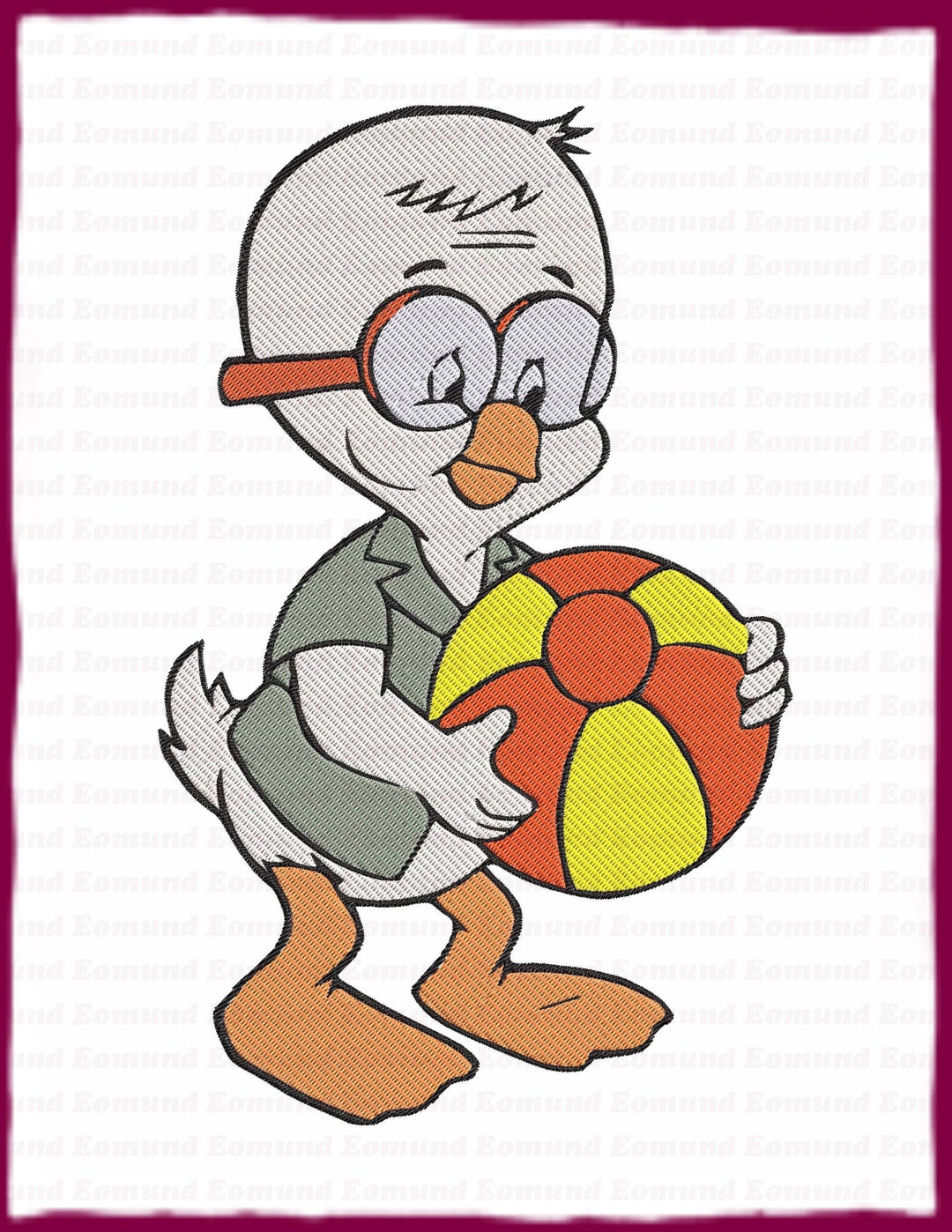 Honker Muddlefoot Darkwing Duck Fill Embroidery Design 4 Instant ...