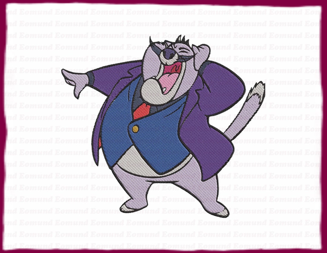 Fat Cat Chip and Dale Fill Embroidery Design 7 - Instant Download - Etsy