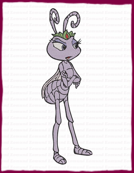 Princess Atta A Bugs Life Filled Embroidery Design 6 Instant | Etsy