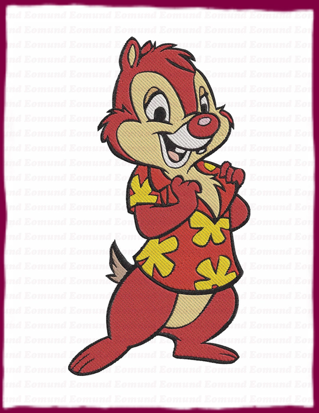 Chip and Dale Fill Embroidery Design 60 - Instant Download - Etsy