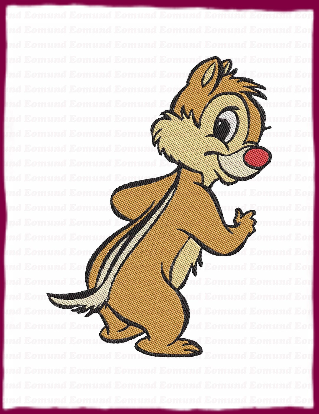 Chip and Dale Fill Embroidery Design 31 - Instant Download - Etsy