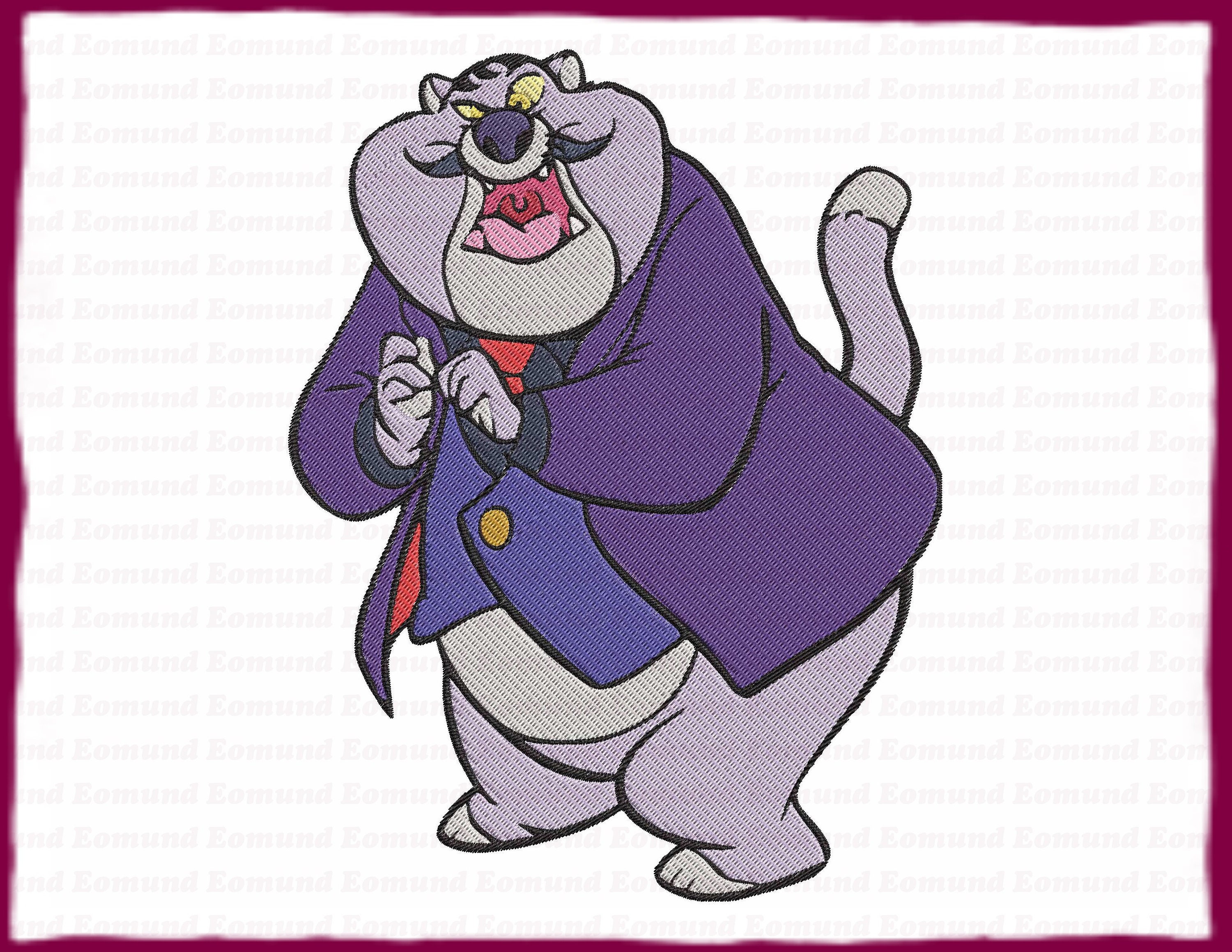 Fat Cat Chip and Dale Fill Embroidery Design 5 - Instant Download - Etsy