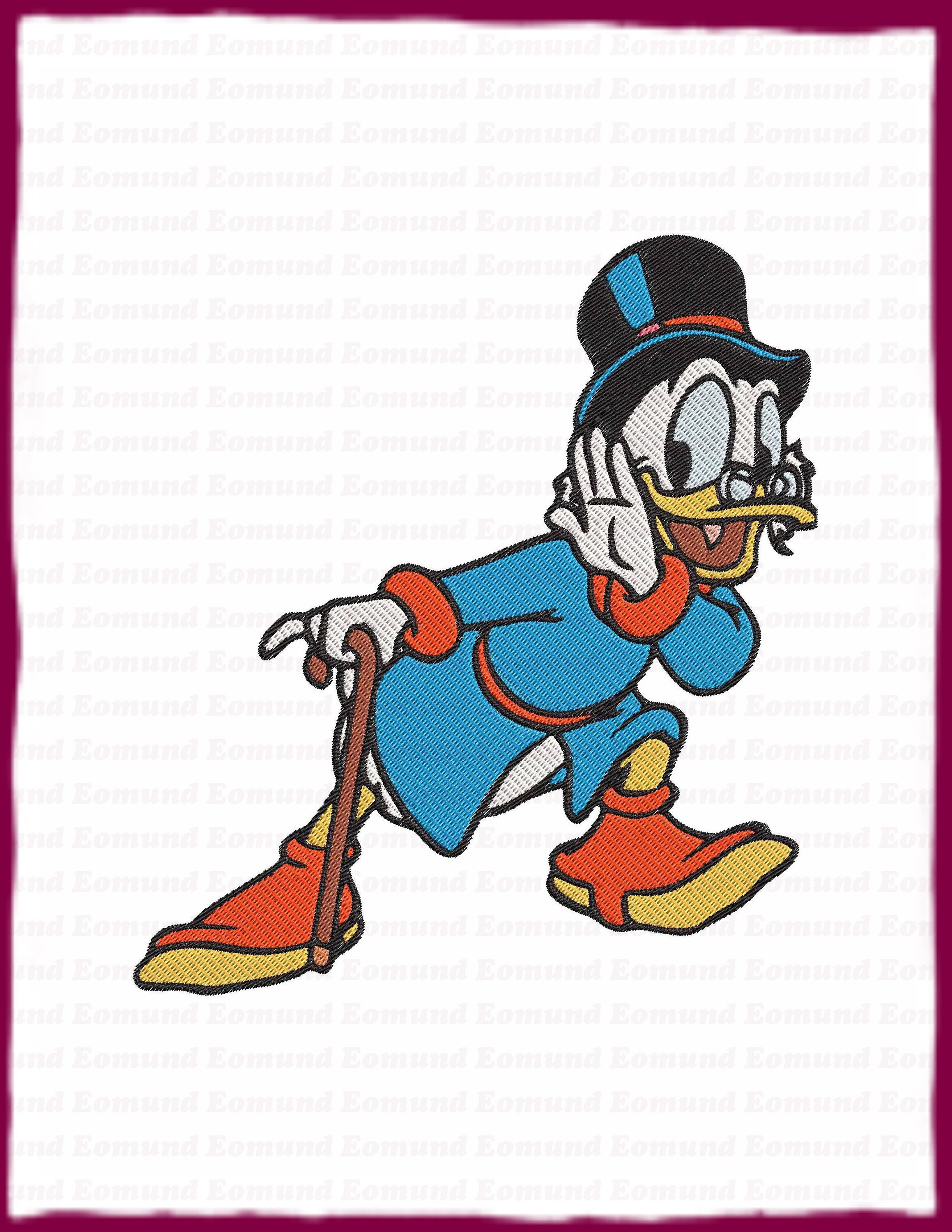 Scrooge Mcduck Ducktales Fill Embroidery Design 20 Instant Download - Etsy