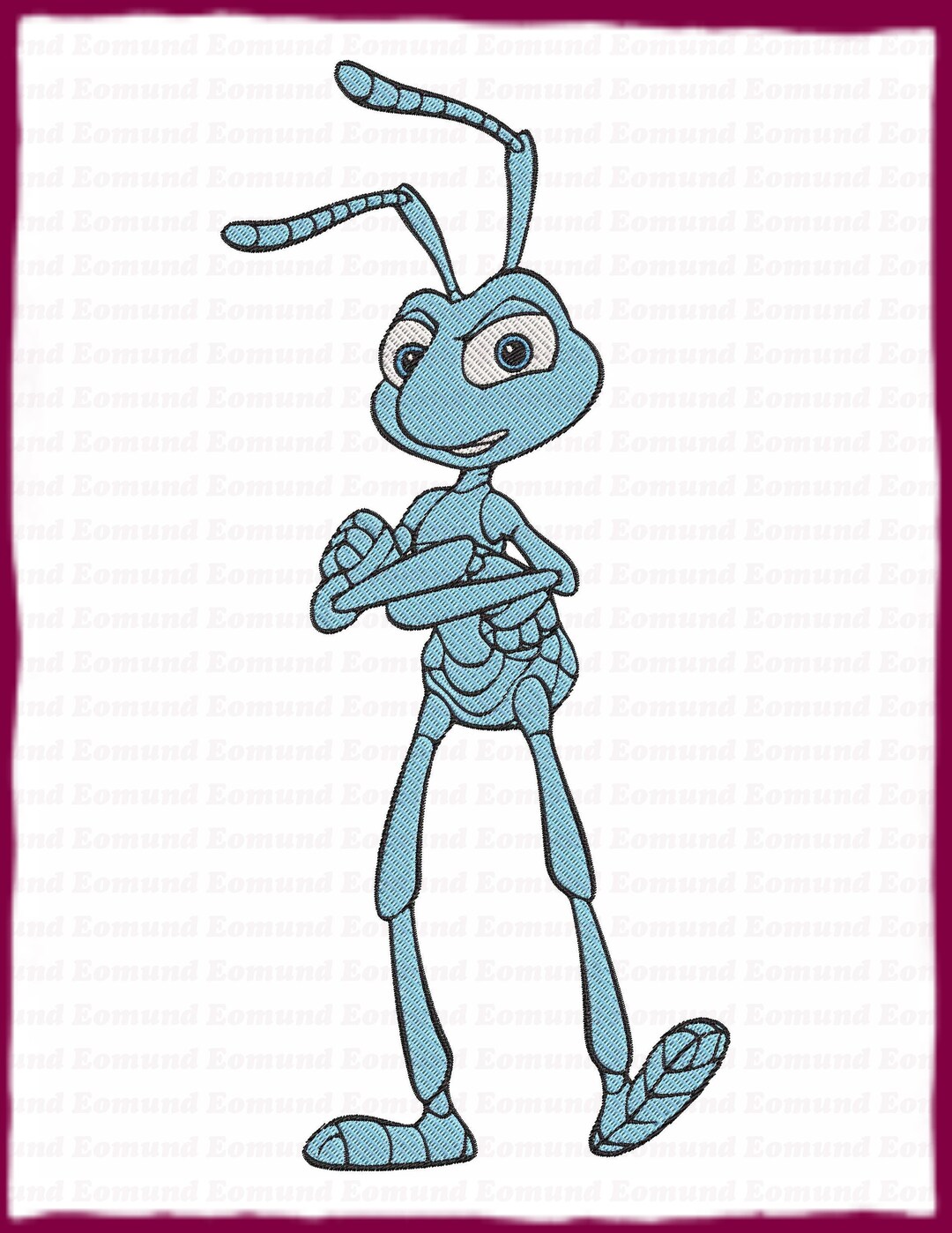 Flik A Bugs Life Filled Embroidery Design 17 - Instant Download - Etsy