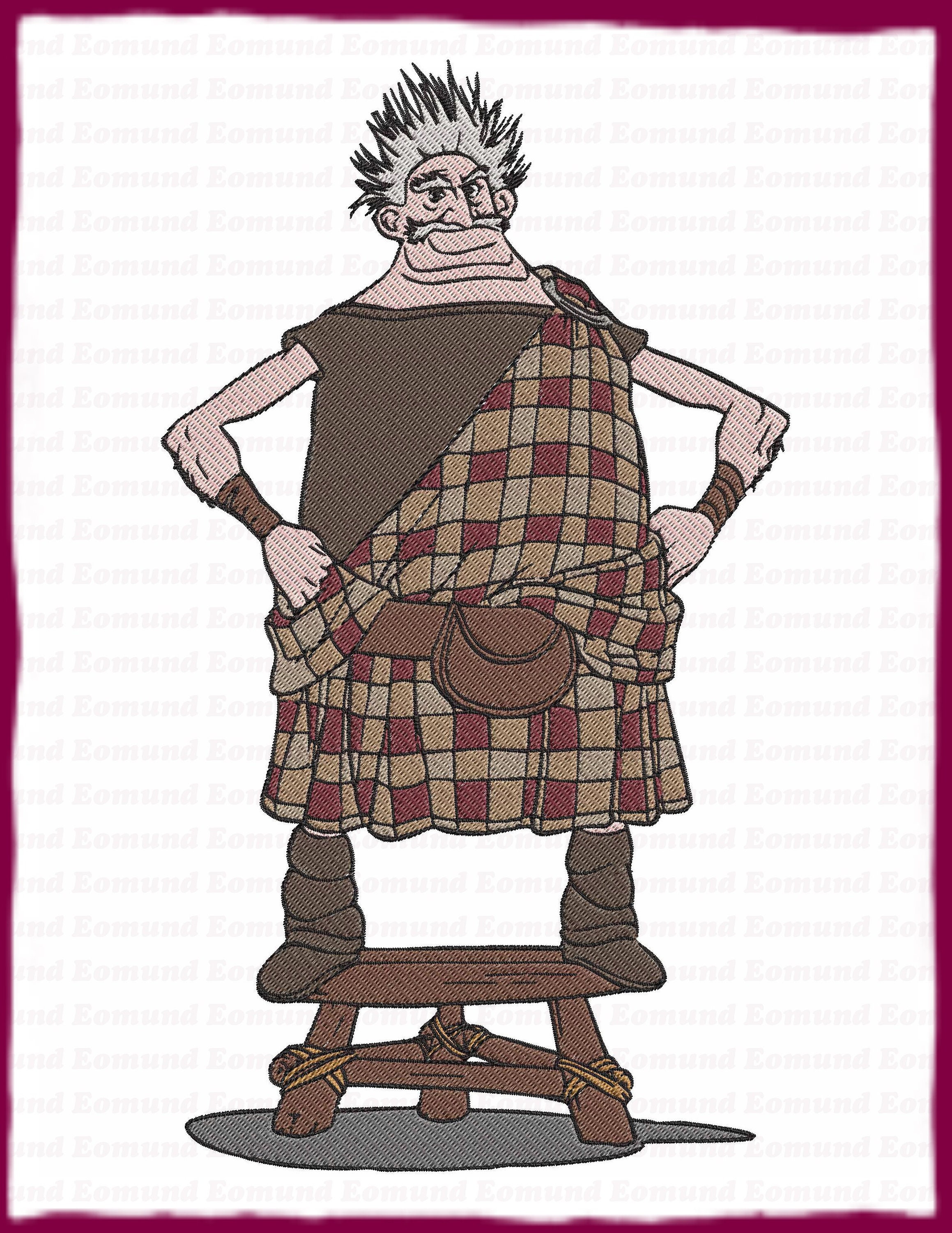 Lord Dingwall Brave Filled Embroidery Design Instant - Etsy UK