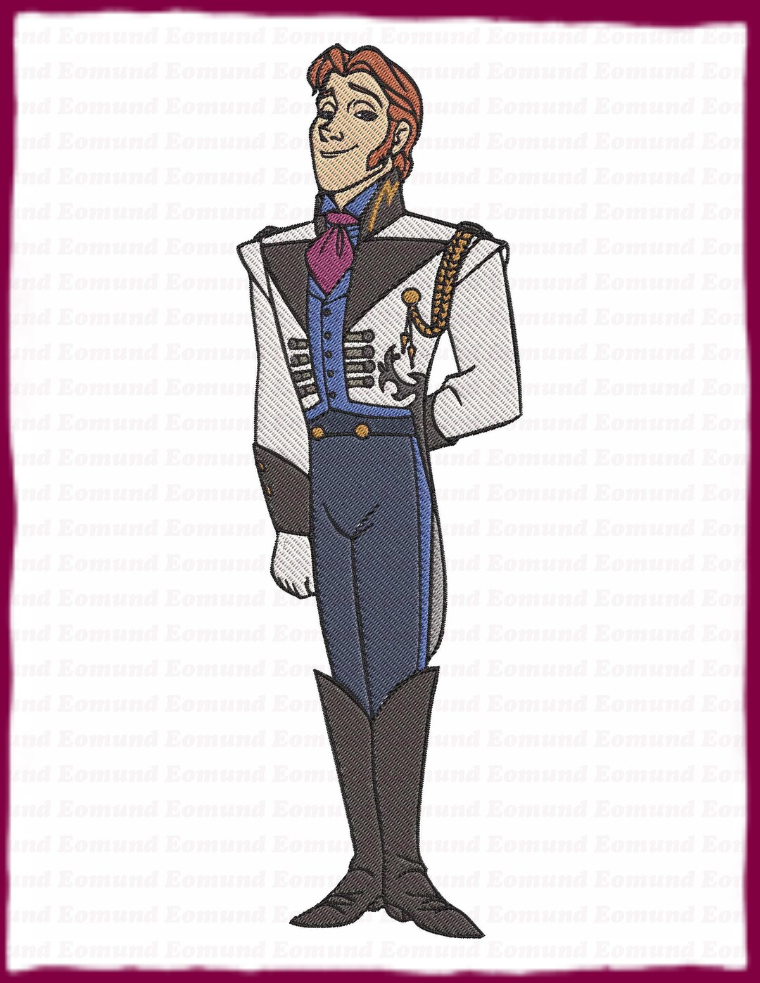 Hans Frozen Filled Embroidery Design - Instant Download - Etsy