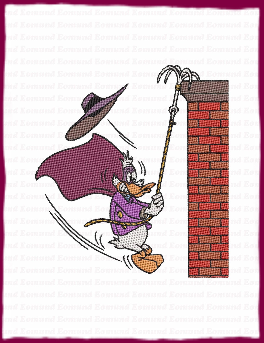Darkwing Duck Fill Embroidery Design 13 - Instant Download - Etsy