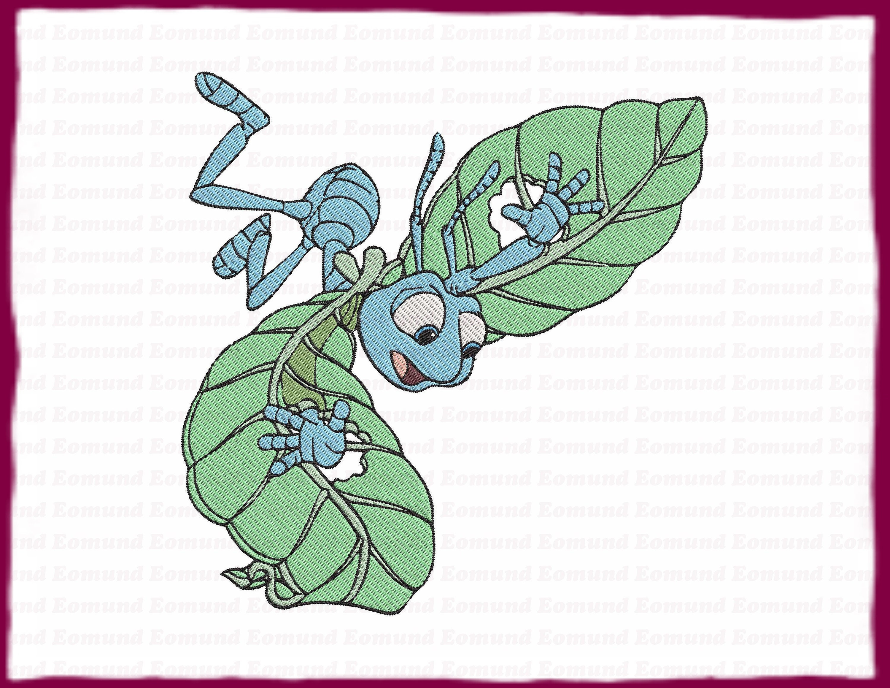 Flik A Bugs Life Filled Embroidery Design 2 Instant Download - Etsy