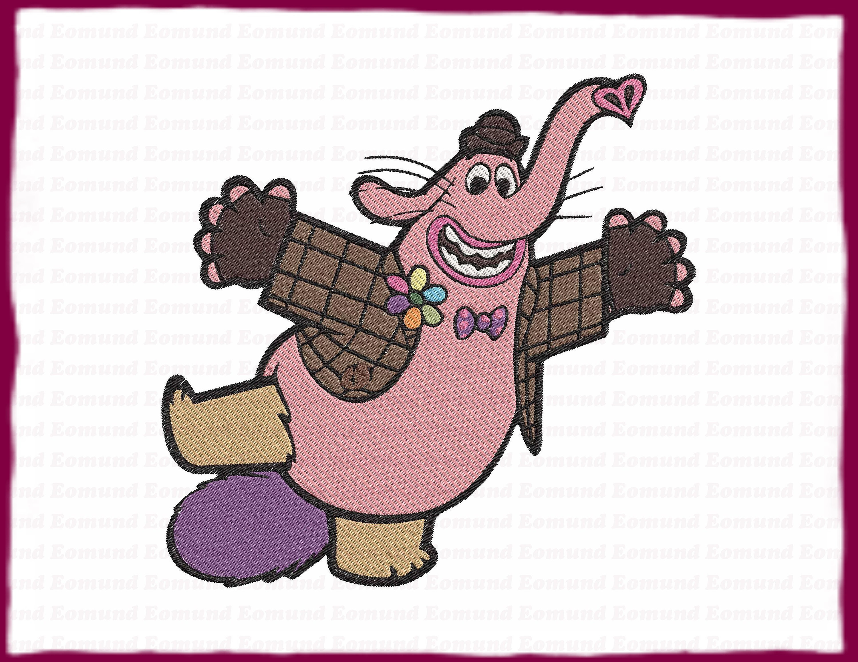 Bing Bong Inside Out Filled Embroidery Design 5 Instant Download - Etsy