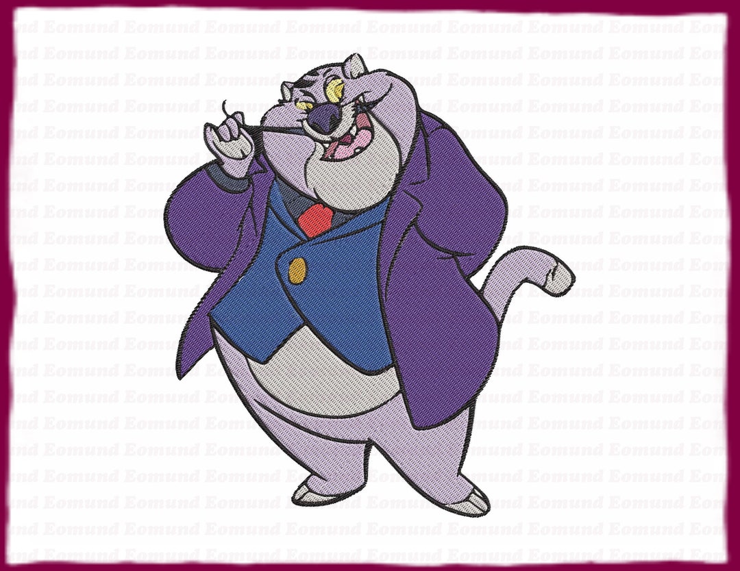 Fat Cat Chip and Dale Fill Embroidery Design 13 - Instant Download - Etsy