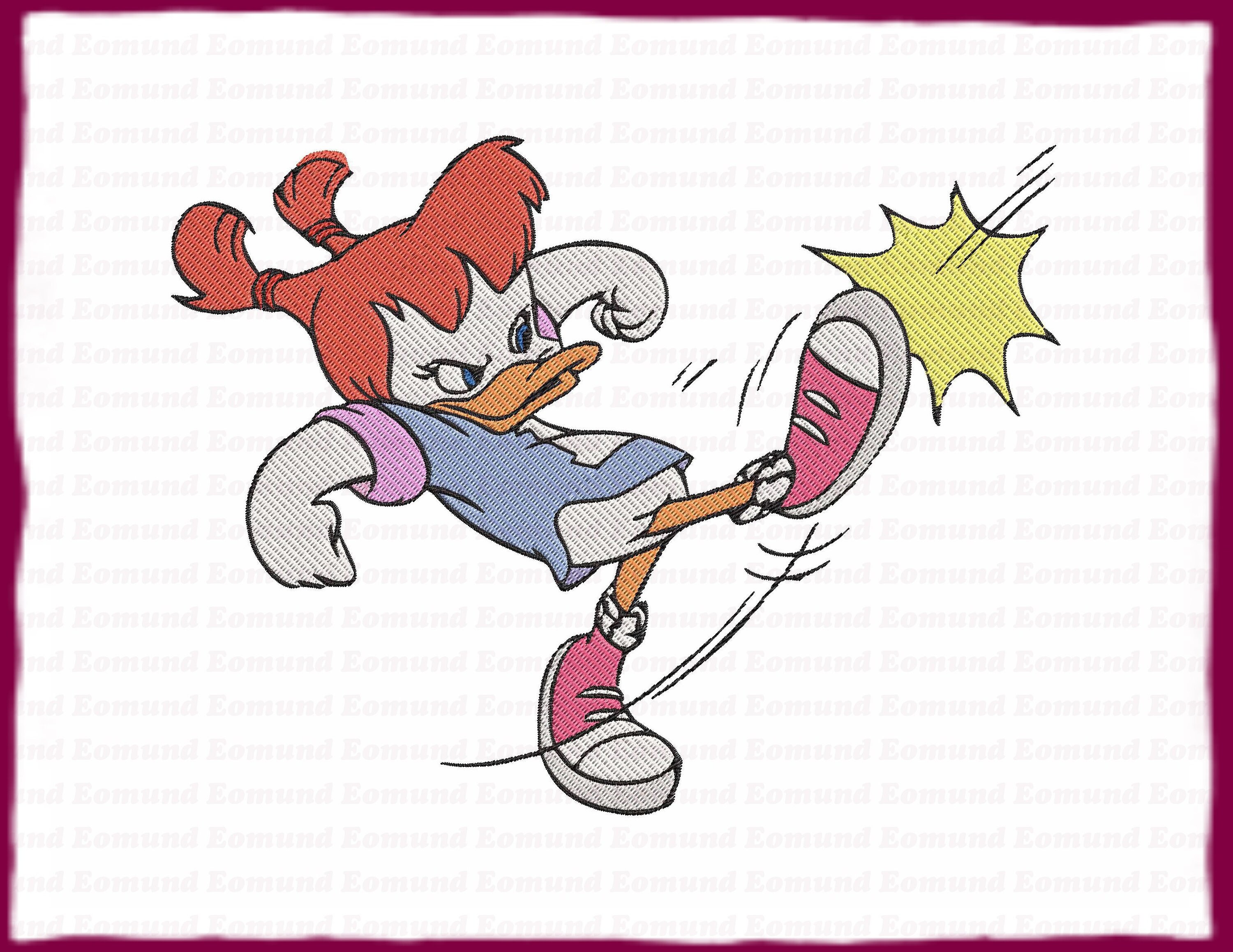 Gosalyn Mallard Darkwing Duck Fill Embroidery Design 1 | Etsy