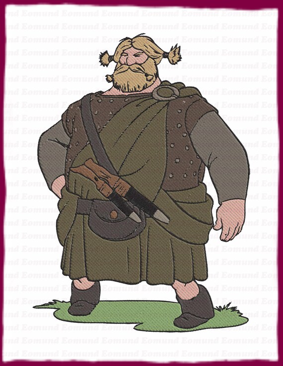 Lord Macguffin Brave Filled Embroidery Design Instant - Etsy