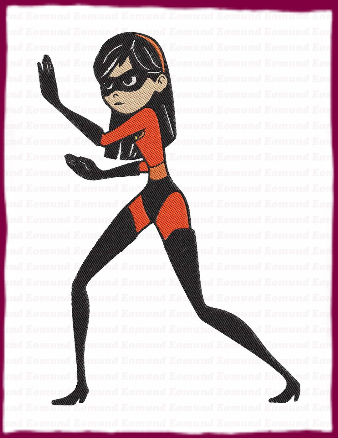 Violet Parr Incredibles Filled Embroidery Design 3 Instant Download ...