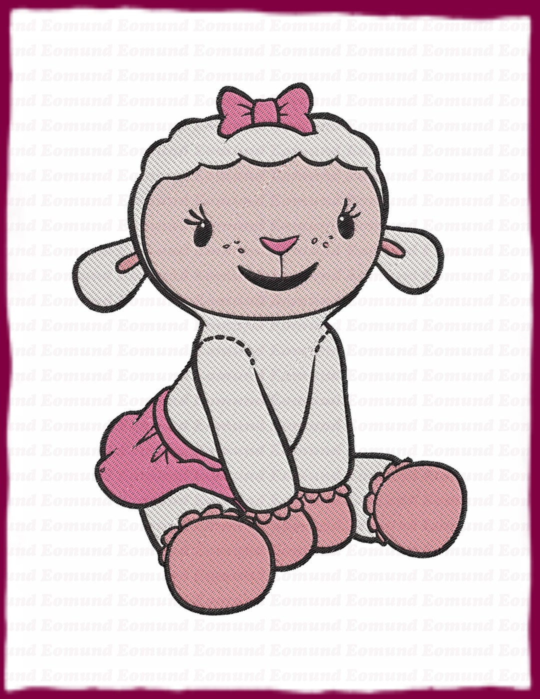 Lambie Doc Mcstuffins Fill Embroidery Design 6 - Instant Download - Etsy