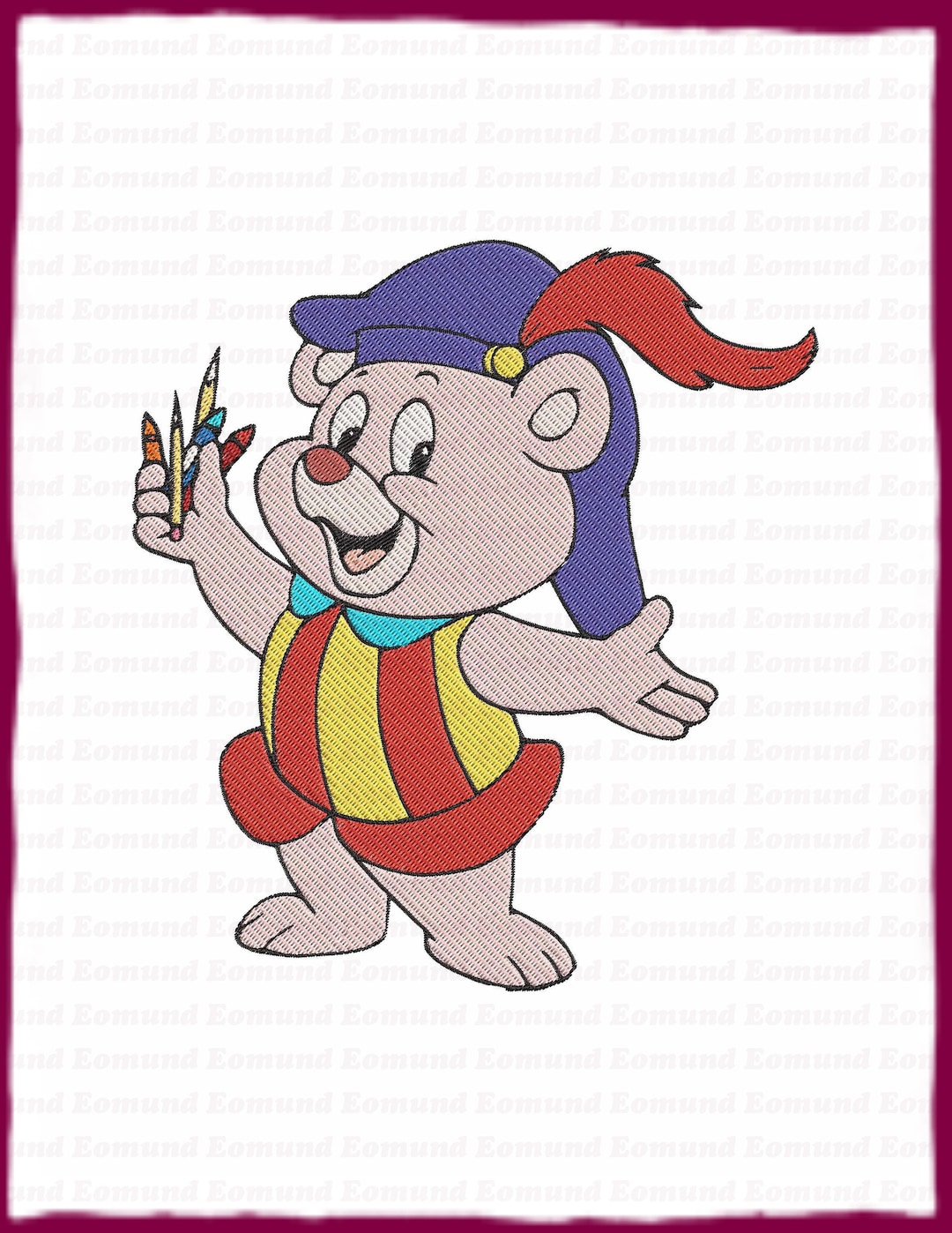 Cubbi Gummi Gummi Bears Fill Embroidery Design 5 - Instant Download - Etsy