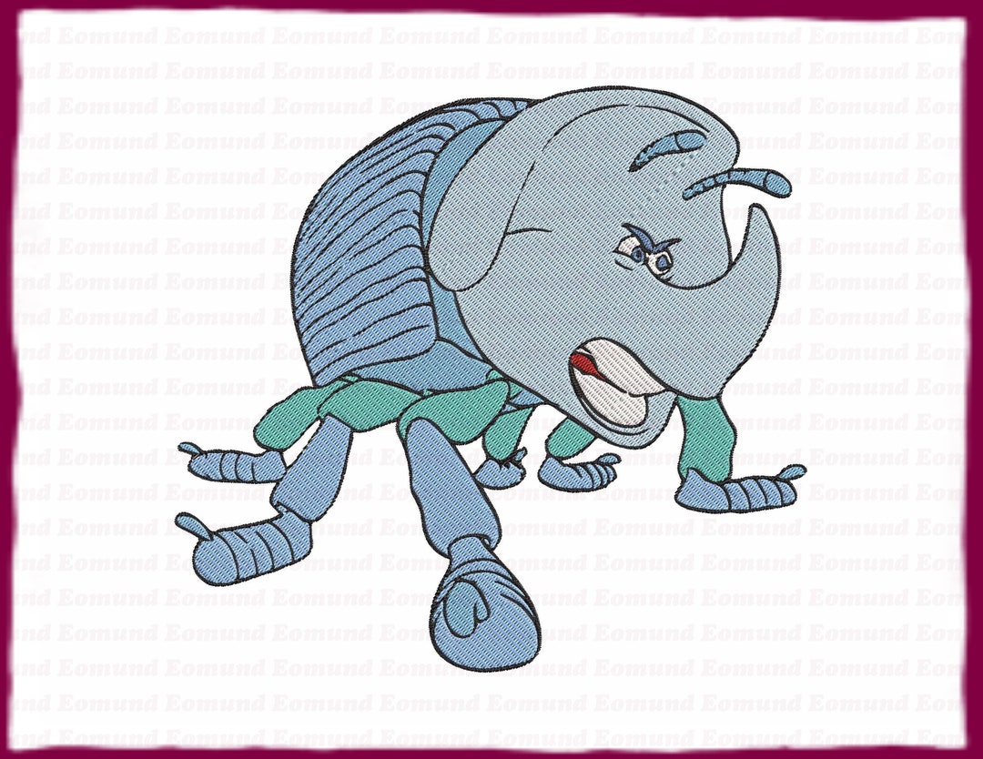 Dim A Bugs Life Filled Embroidery Design 1 - Instant Download - Etsy