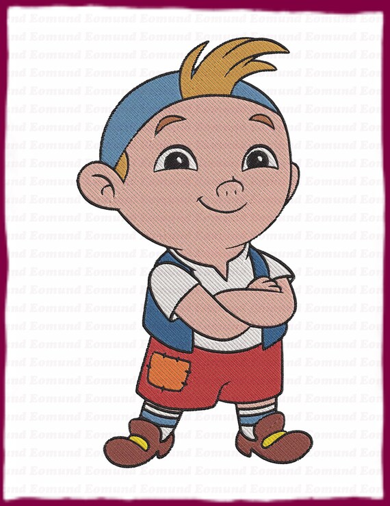 Cubby Jake and the Never Land Pirates Fill Embroidery Design | Etsy