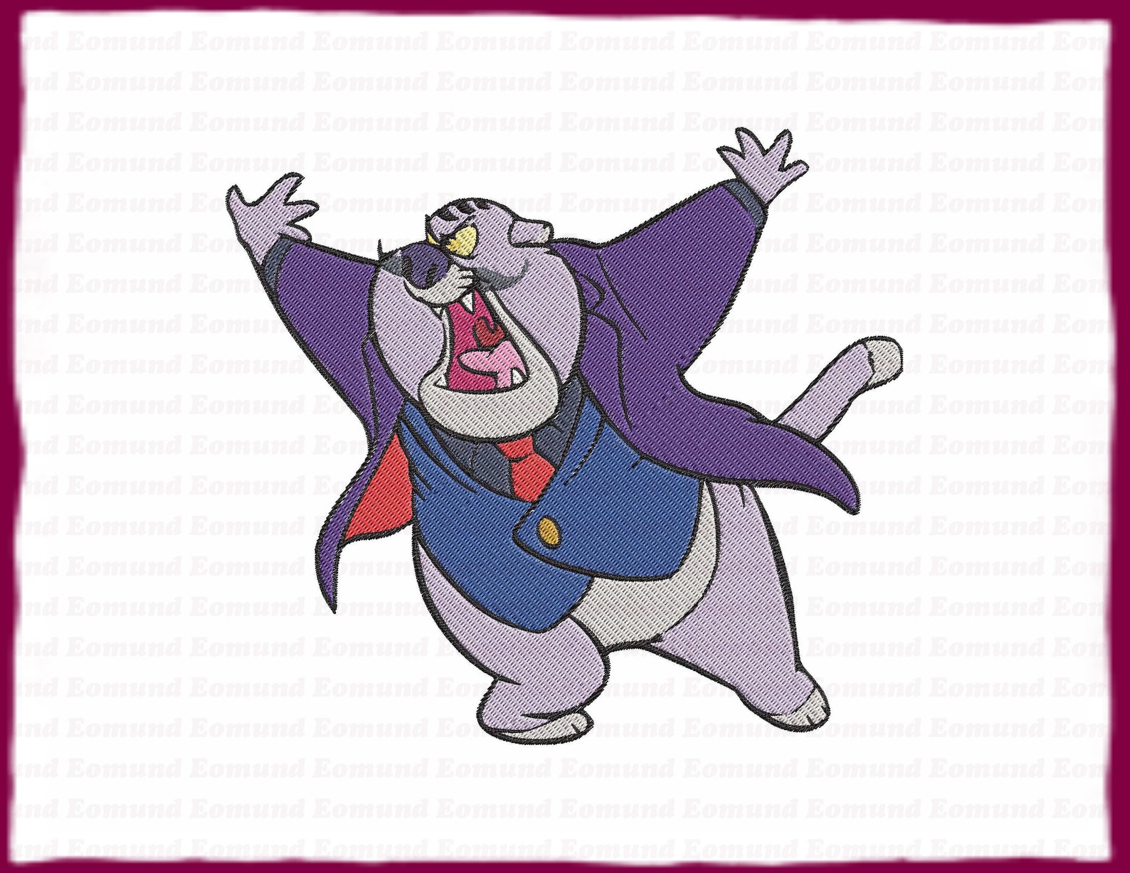 Fat Cat Chip and Dale Fill Embroidery Design 2 Instant Download - Etsy