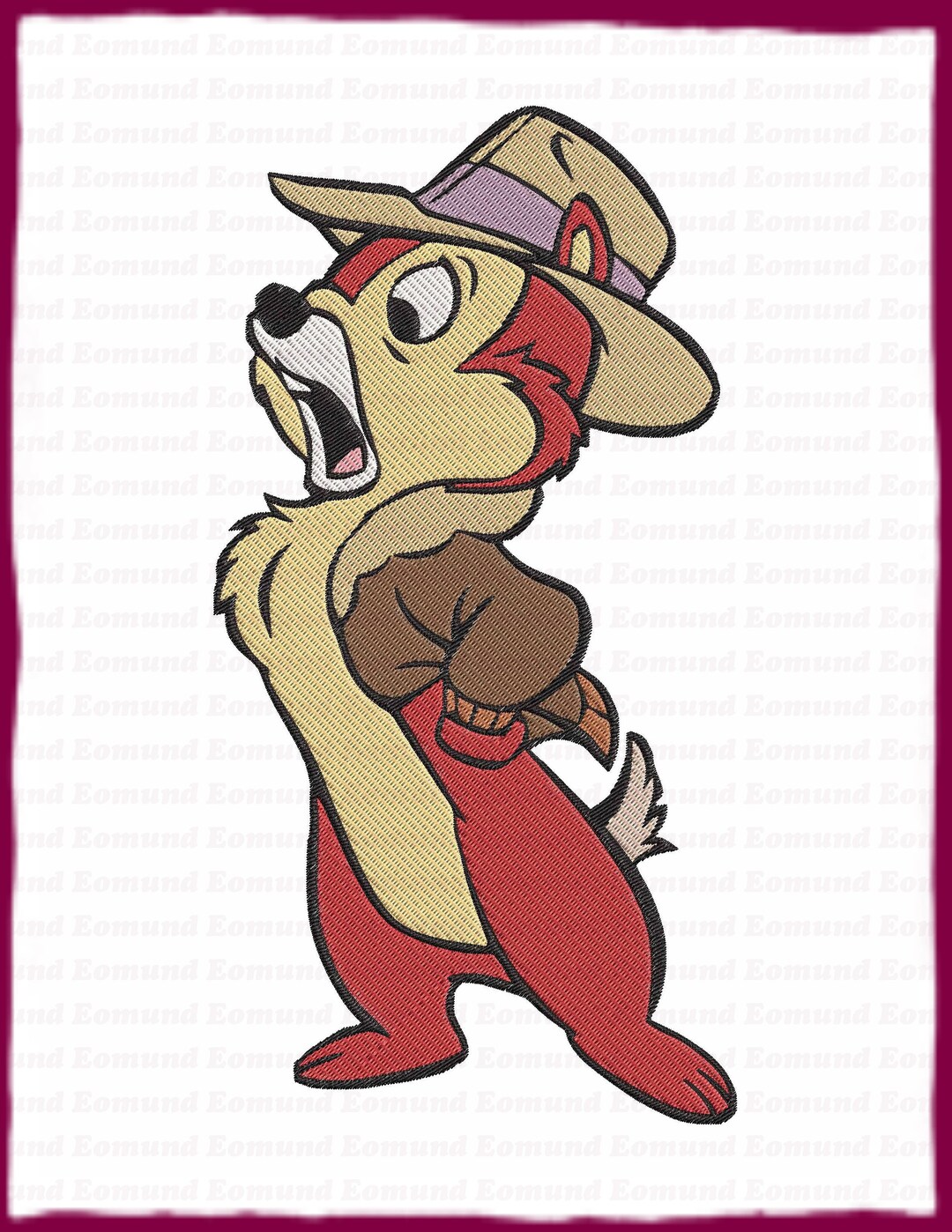 Chip and Dale Fill Embroidery Design 43 - Instant Download - Etsy