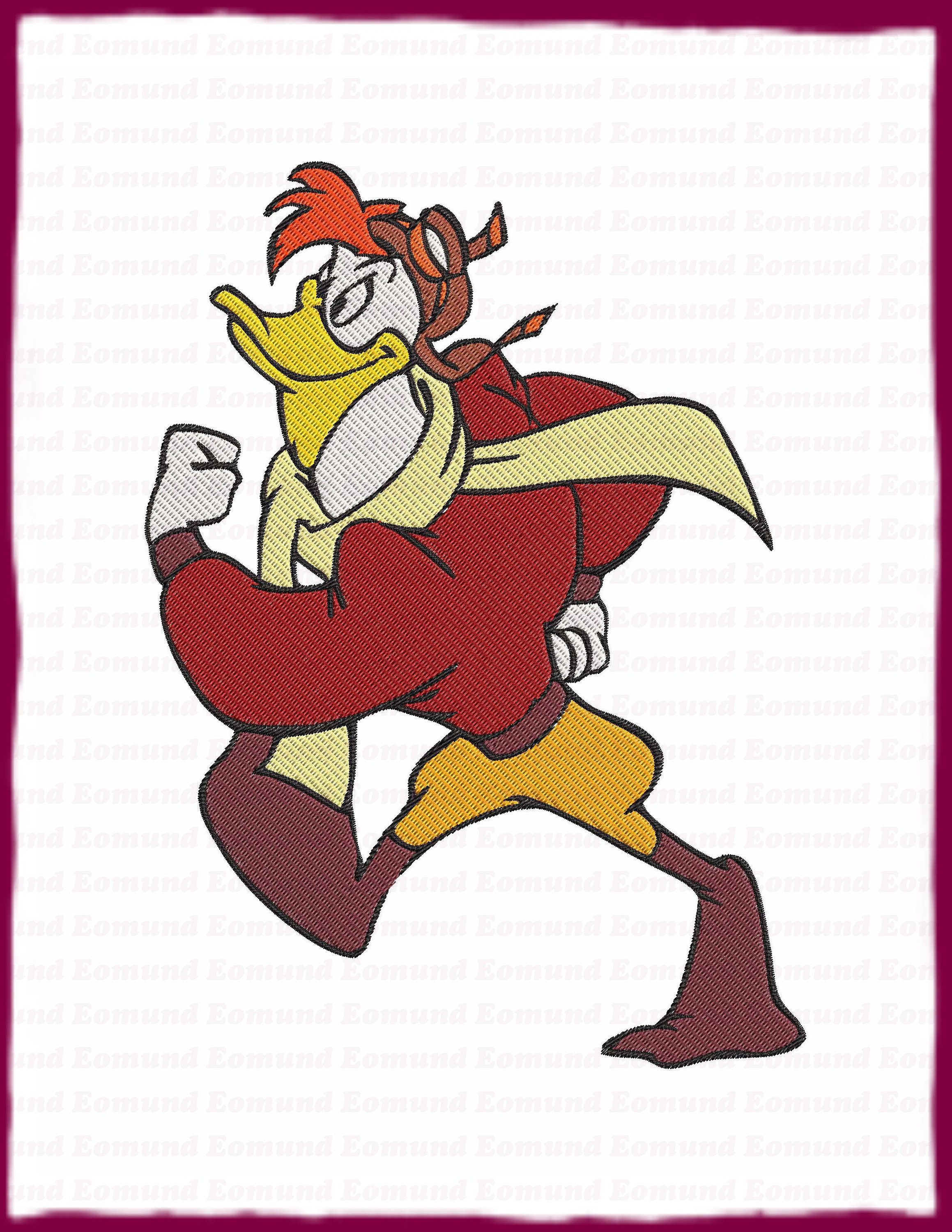 Launchpad Mcquack Darkwing Duck Fill Embroidery Design 3 - Instant ...